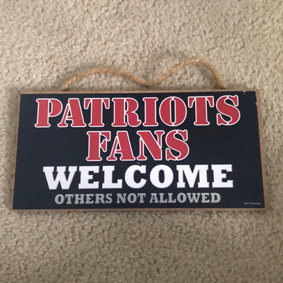 Wall Decor | New England Patriots Fan Gear Sign | Poshmark
